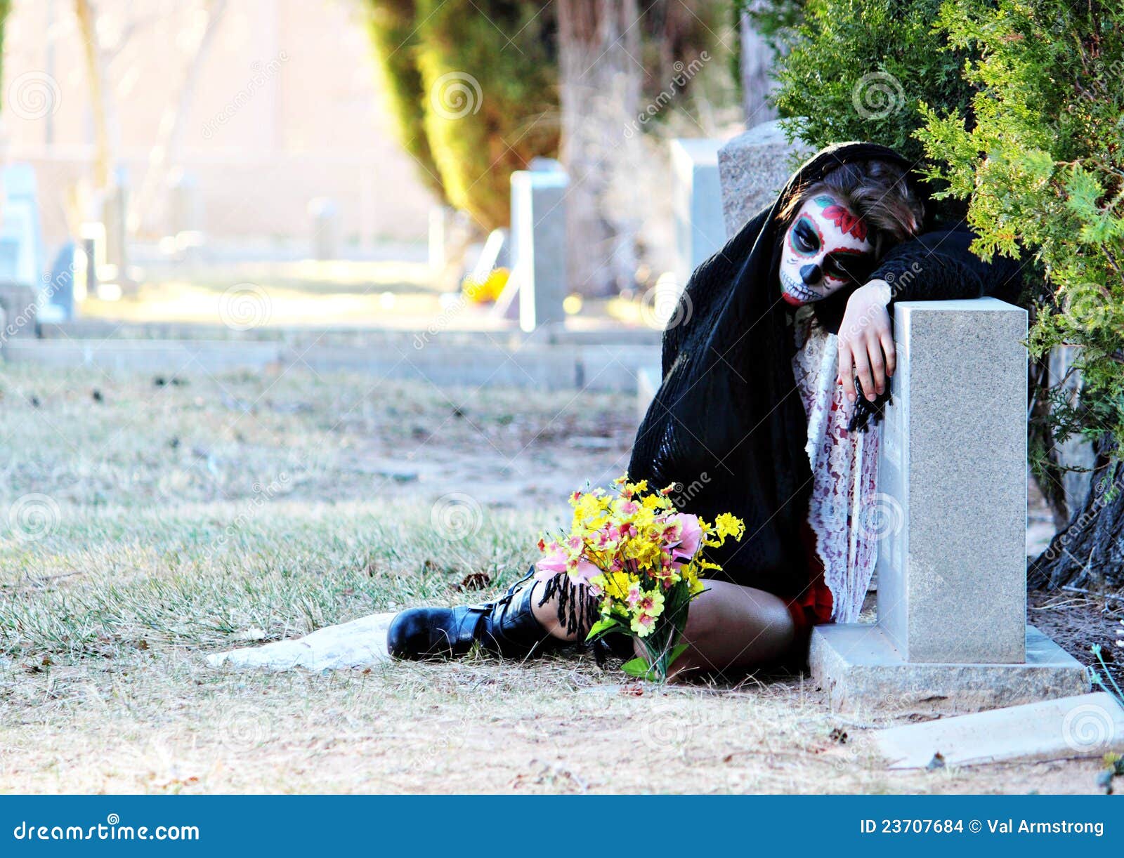 Dia De Los Muertos - Dispiacere Fotografia Stock - Immagine di ...