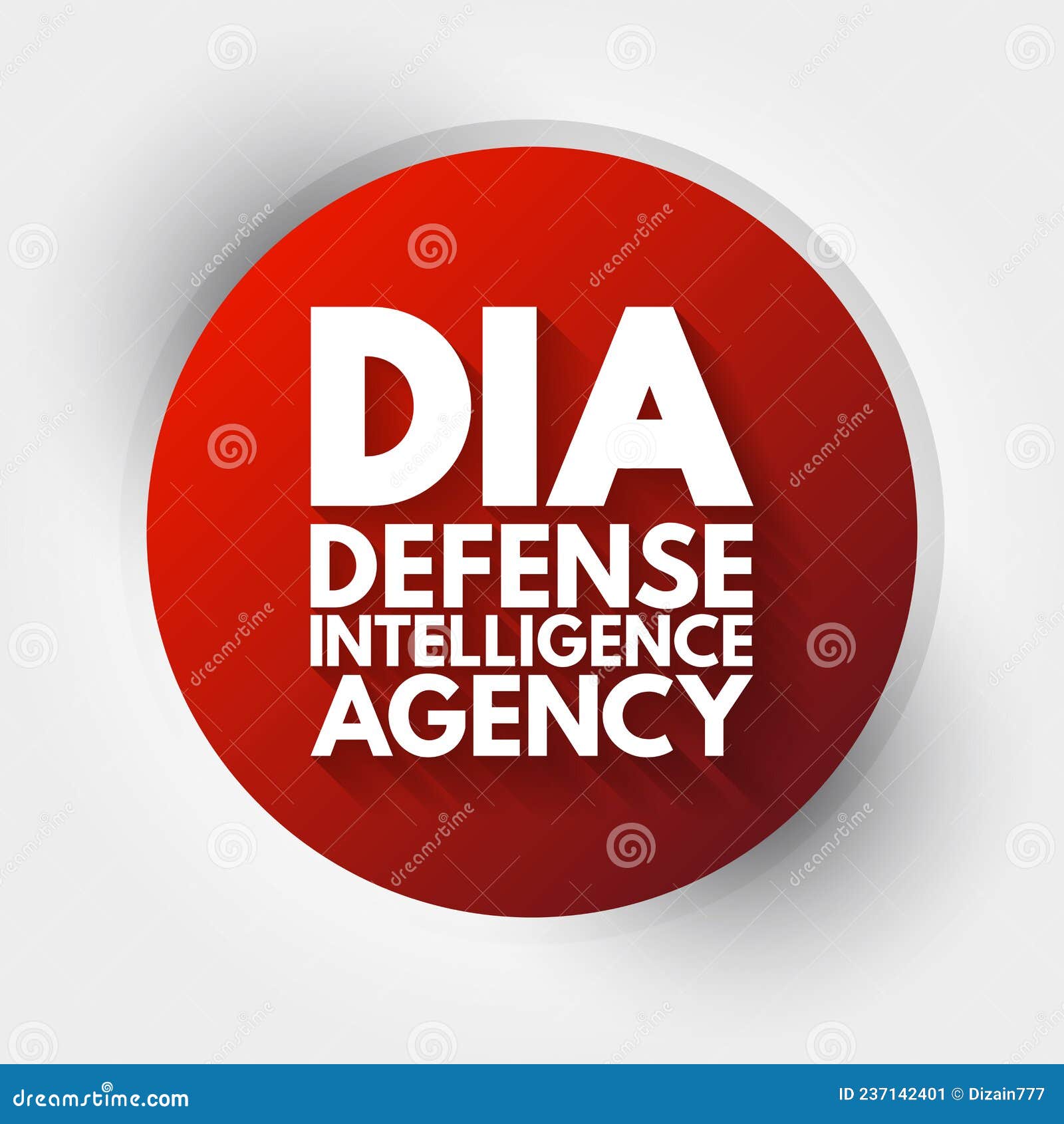 DIA - Defense Intelligence Agency Acronym, Concept Background Stock ...