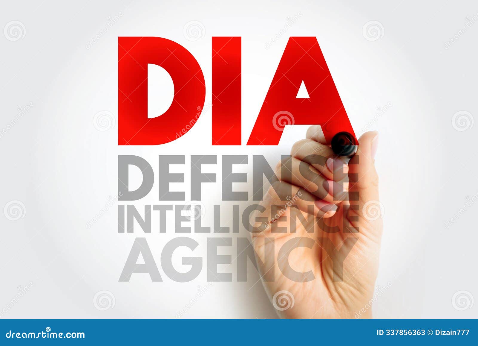DIA - Defense Intelligence Agency Acronym, Concept Background Stock ...