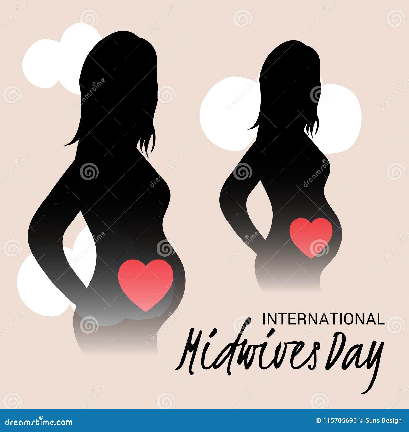 Dia Internacional Das Parteiras Ilustração Stock - Ilustração de mundo ...