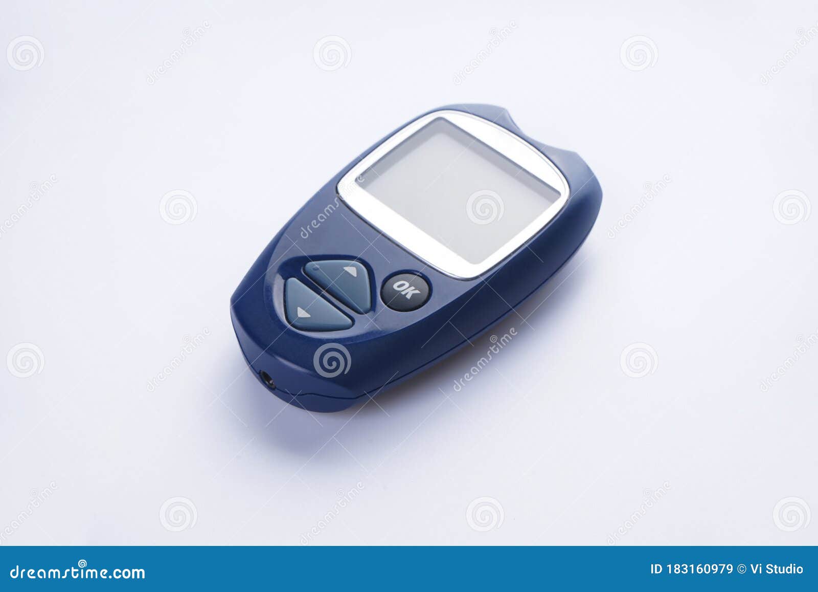 Diabetes. Blood Glucose Meter. Glucometer Isolate on White Background ...