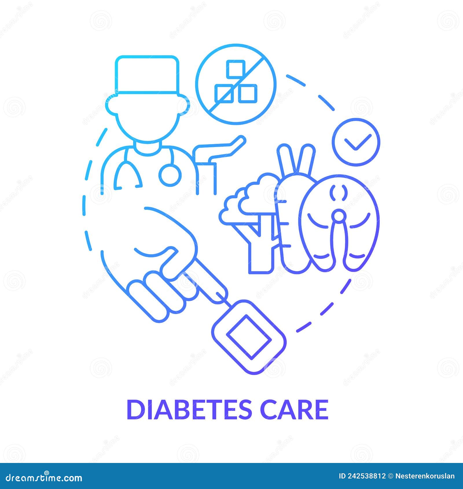 Diabetes Care Blue Gradient Concept Icon Stock Vector - Illustration of ... Diabetes Care Blue Gradient Concept Icon Stock Vector - Illustration of ...