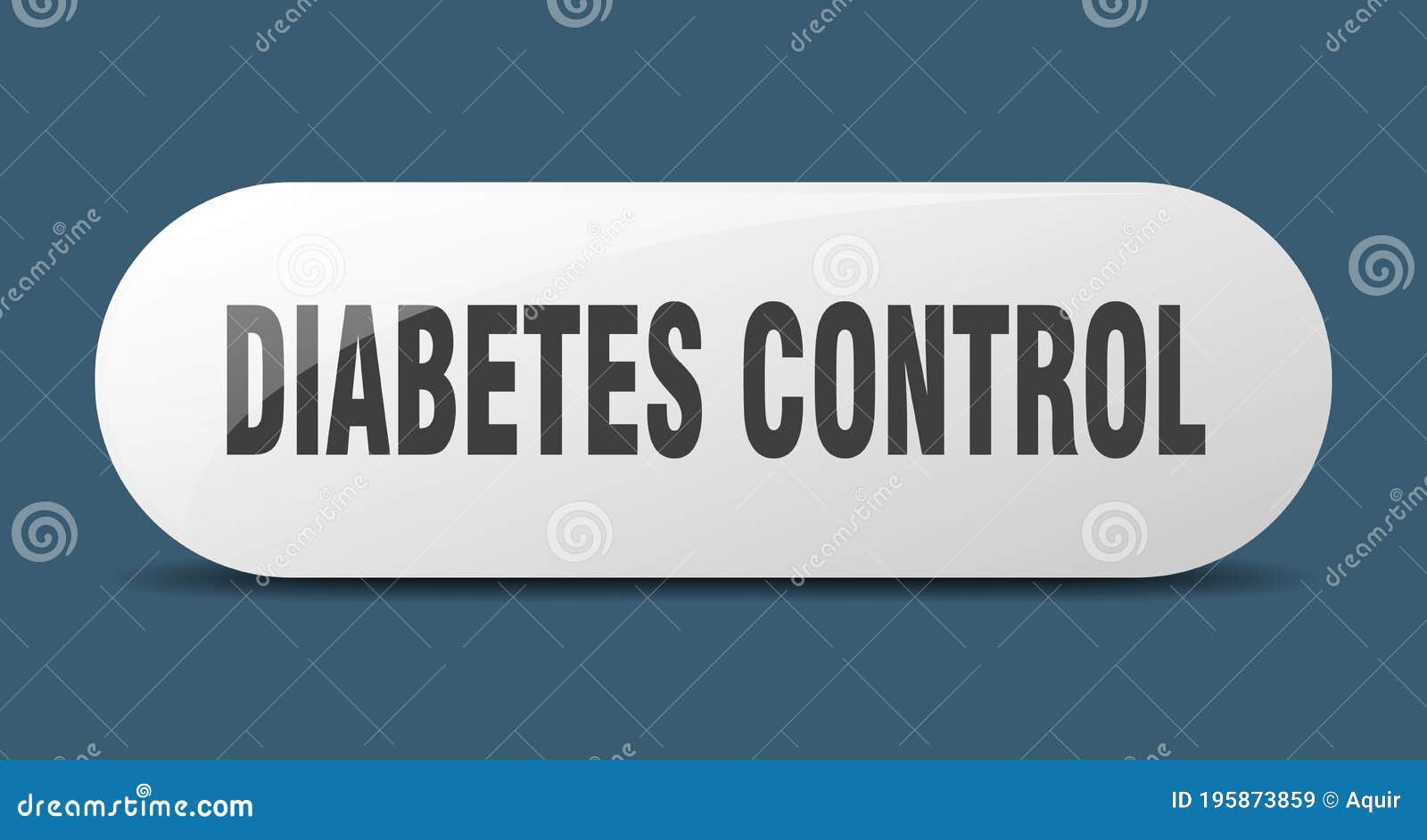 Diabetes Control Button. Sticker. Banner. Rounded Glass Sign Stock ...
