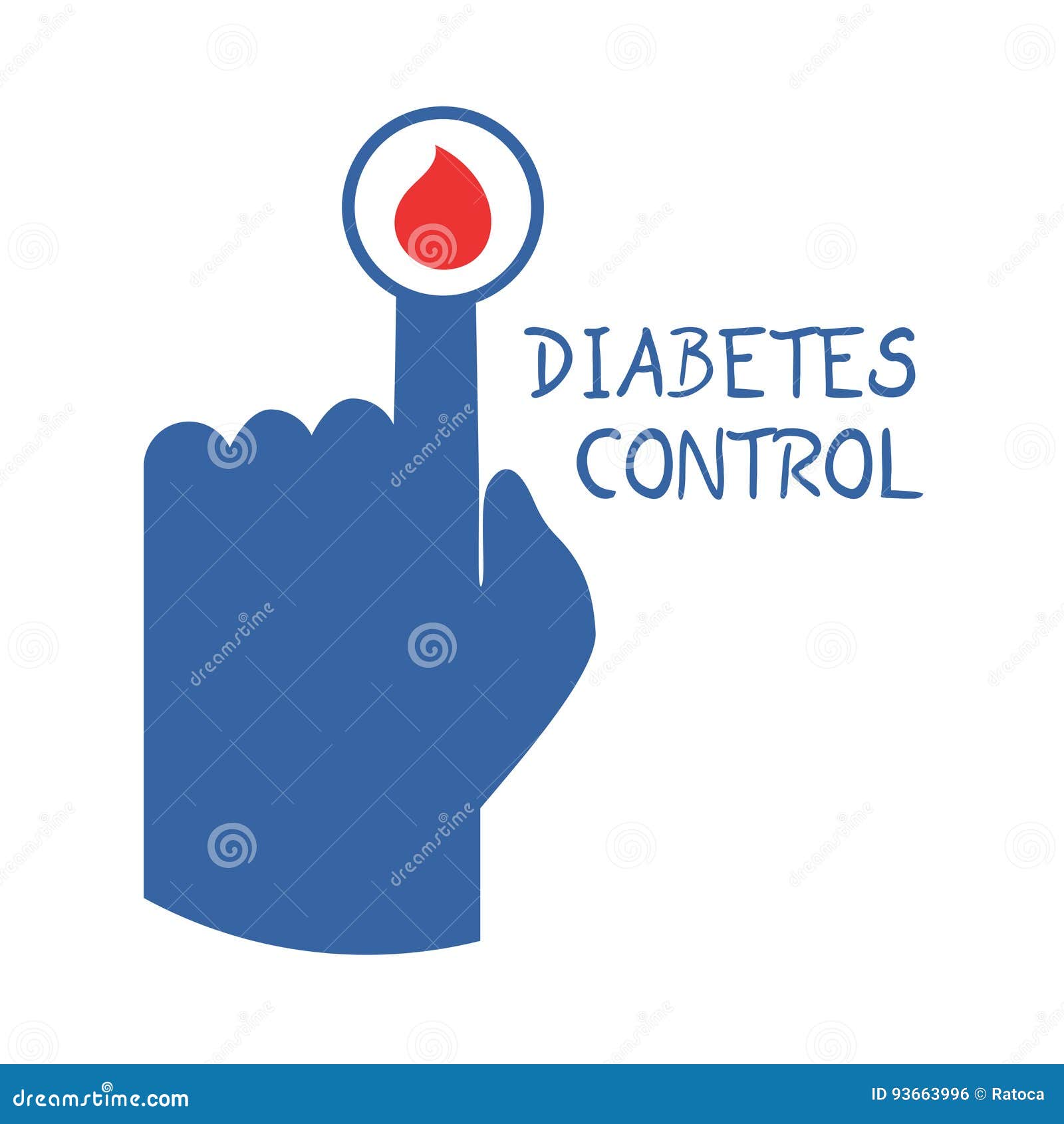 Diabetes Control Symbol Vector Illustration | CartoonDealer.com #93663996