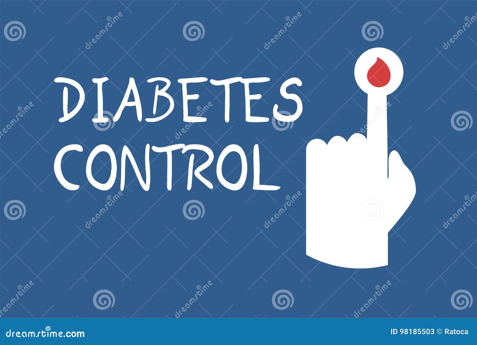 Diabetes control symbol stock vector. Illustration of medical - 98185503