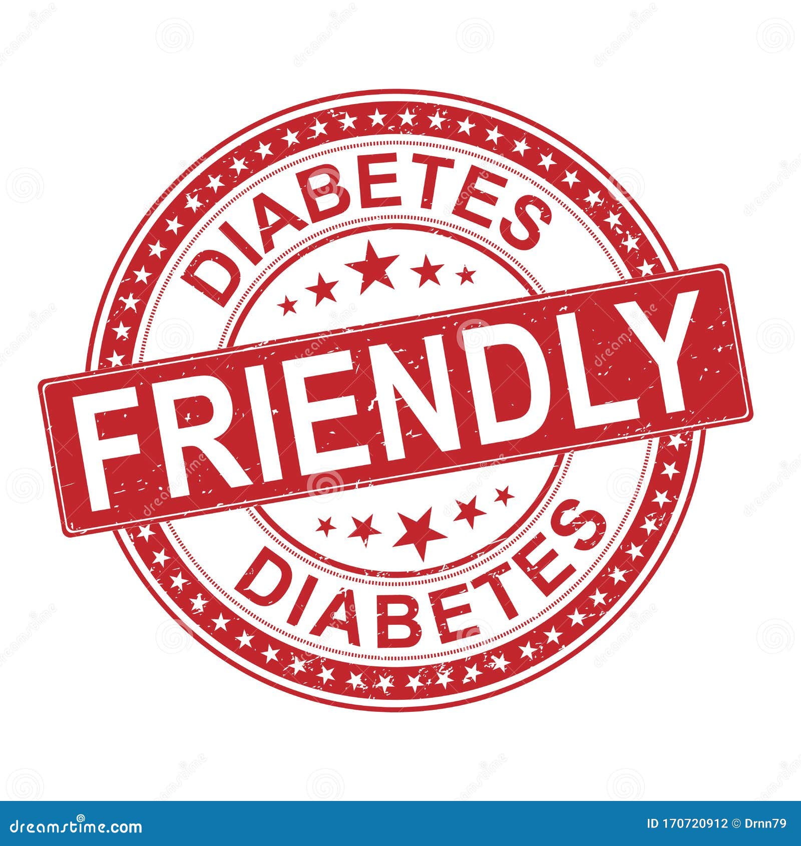 Diabetes Friendly Stamp Red Rubber Stamp on White Stock Vector ...