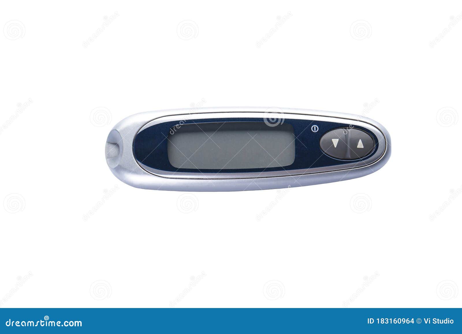 Diabetes. Glucometer Isolate on White Background. Blood Glucose Meter ...