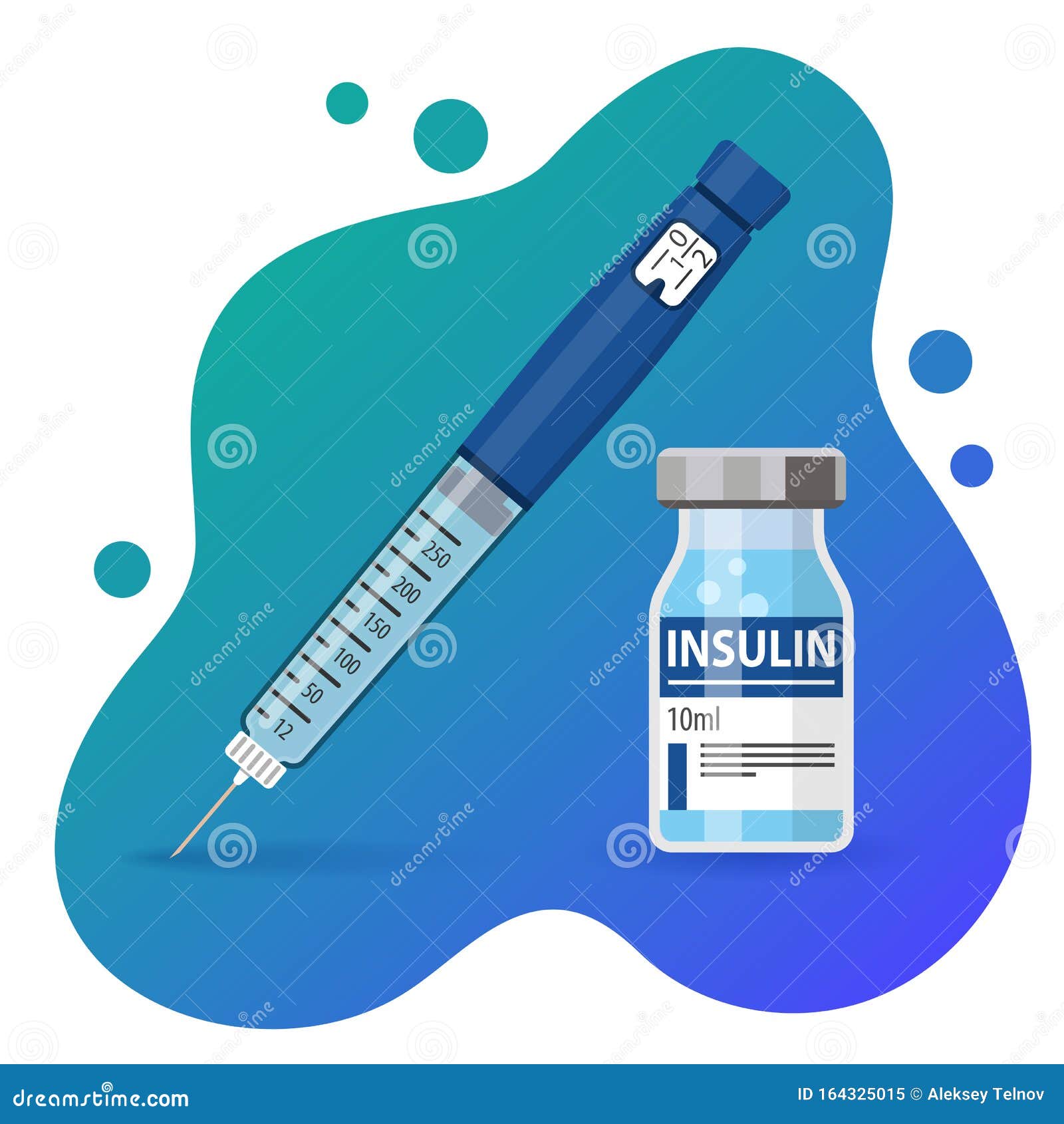 Diabetes Insulin Pen Syringe and Vial Stock Vector - Illustration of ... Diabetes Insulin Pen Syringe and Vial Stock Vector - Illustration of ...