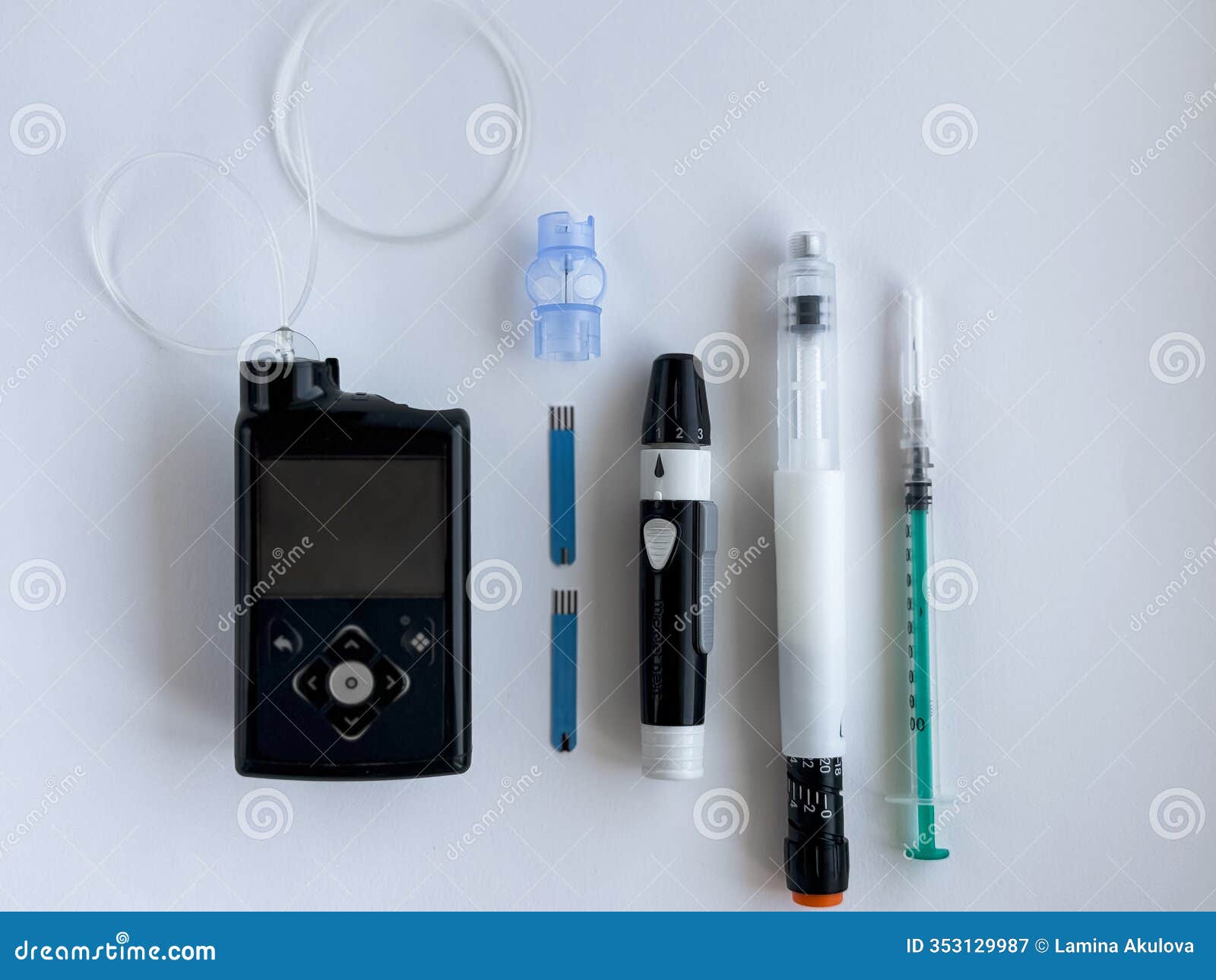 Diabetes Management Tools, Insulin Pump, Glucometer, and Injection ...