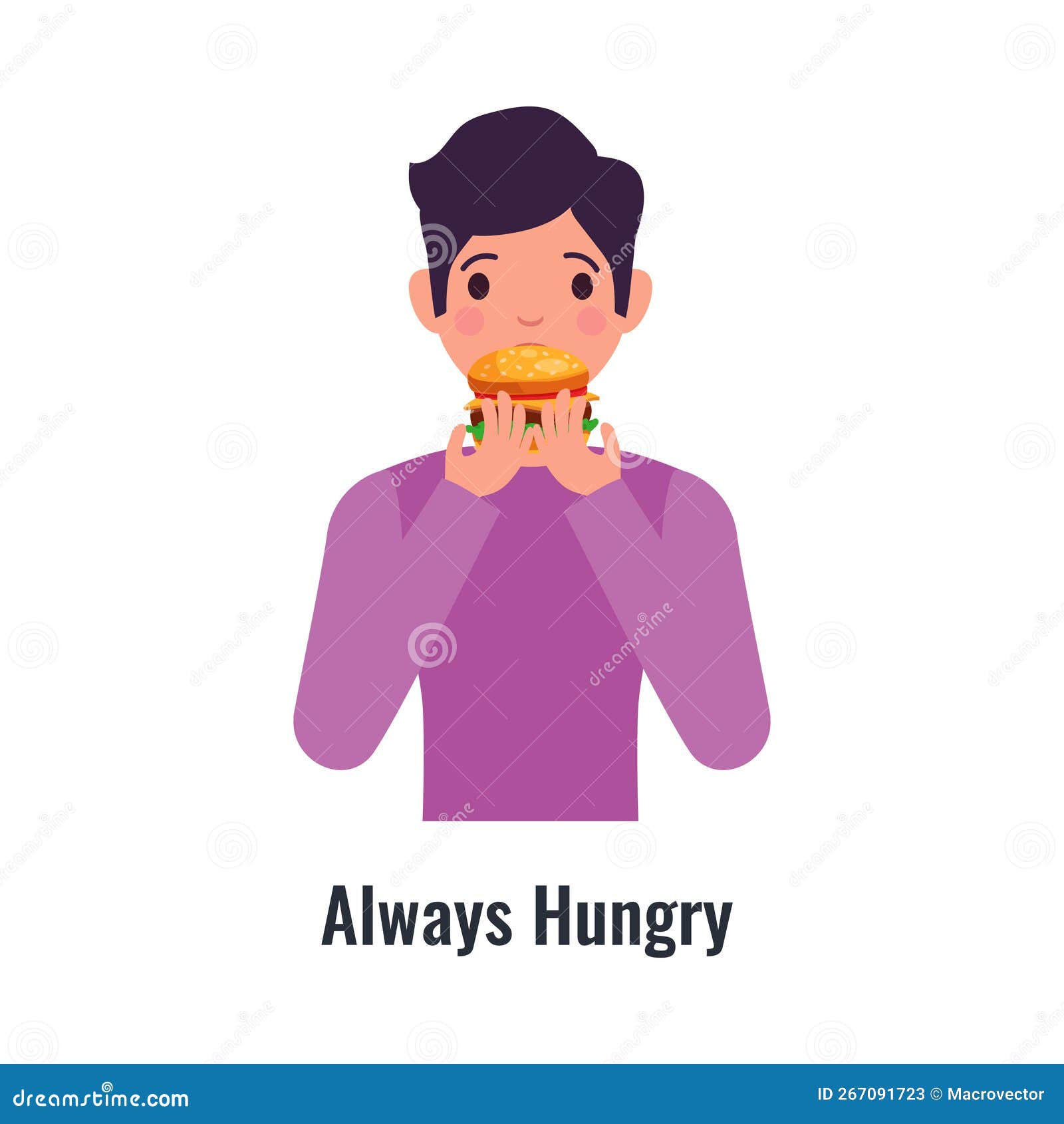 Diabetes Symptom Illustration Cartoon Vector 267002529