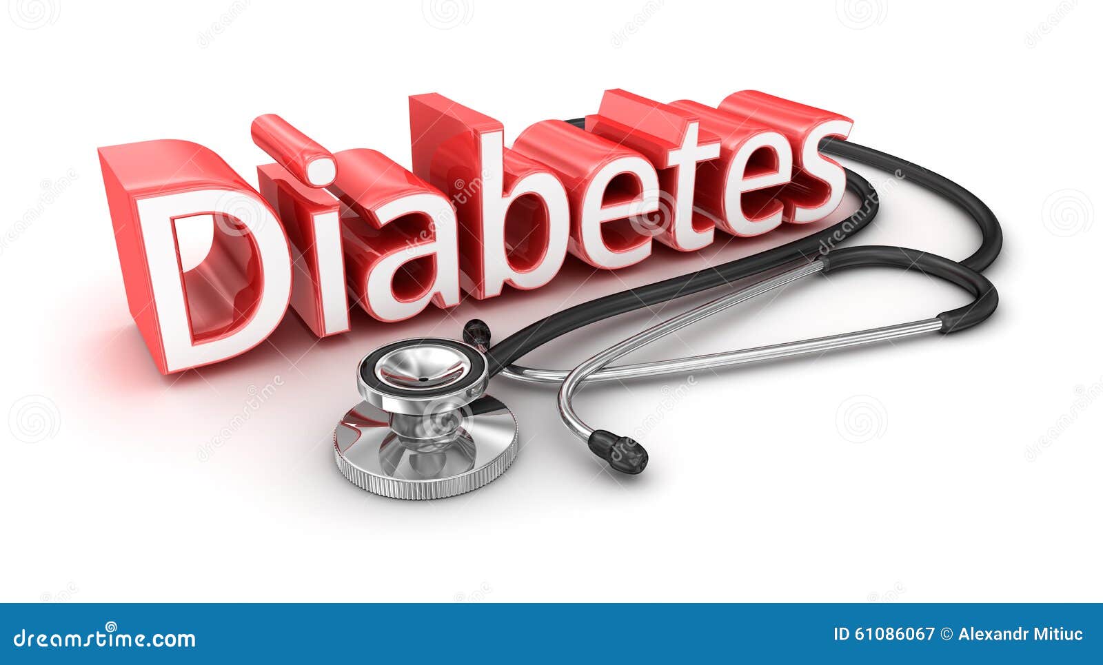 Diabetes Text, 3d Medicical Concept Stock Illustration - Illustration ...