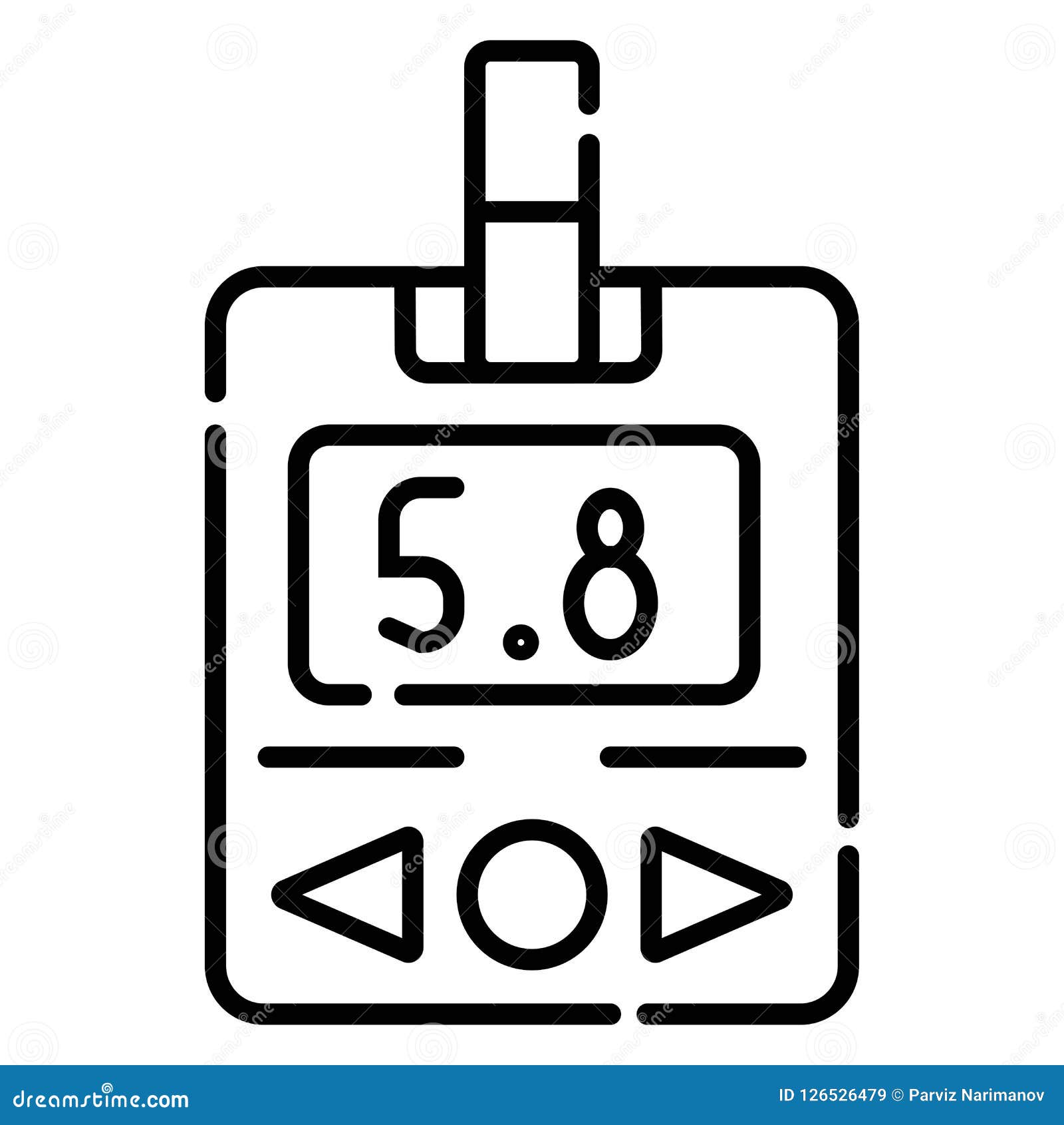 Diabetic icon vector stock vector. Illustration of human - 126526479