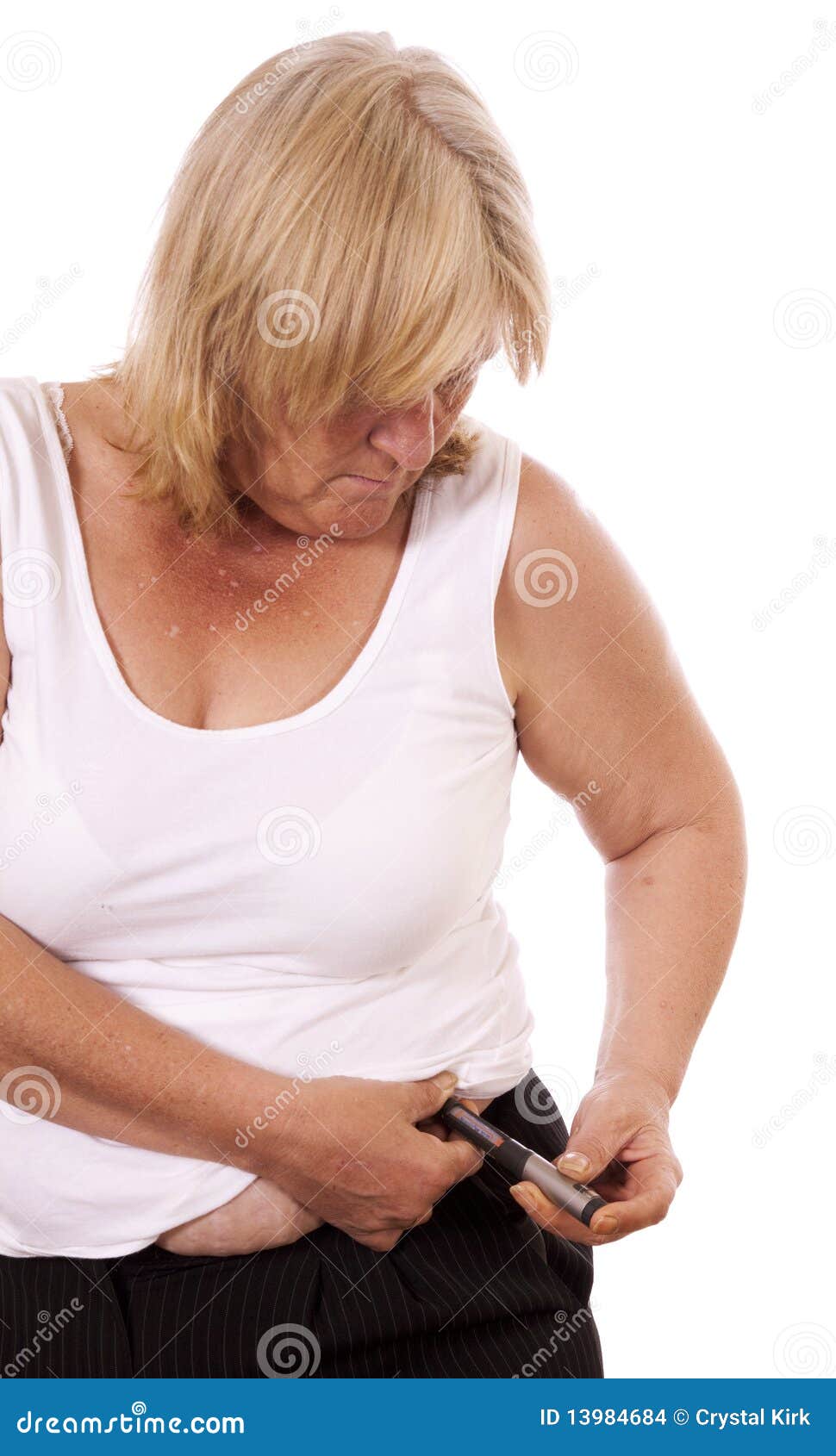 Diabetic woman stock photo. Image of diabetes, disease - 13984684