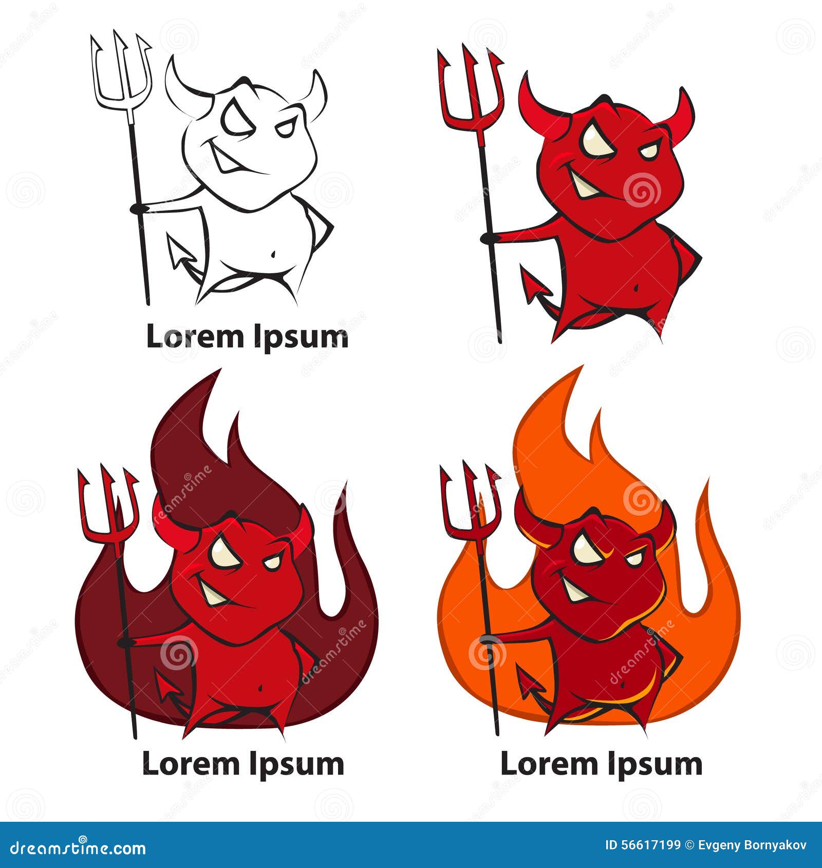 Diable de logo illustration de vecteur. Illustration du avatar - 56617199