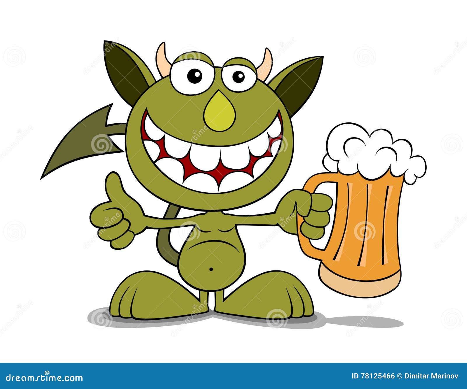 Diable drôle illustration de vecteur. Illustration du diable - 78125466