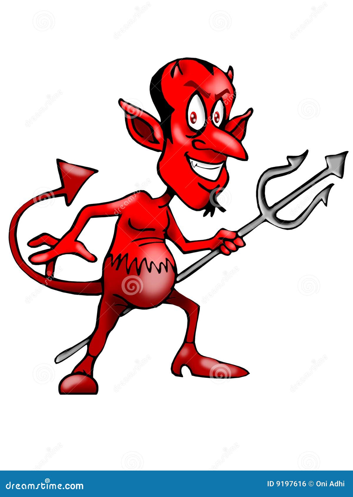 Diable rouge illustration stock. Illustration du halloween - 9197616