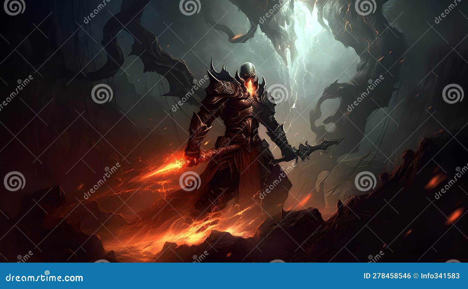 Diablo III RPG Dungeon-crawler Fantasy Dynamic Lightning Two Generative ...