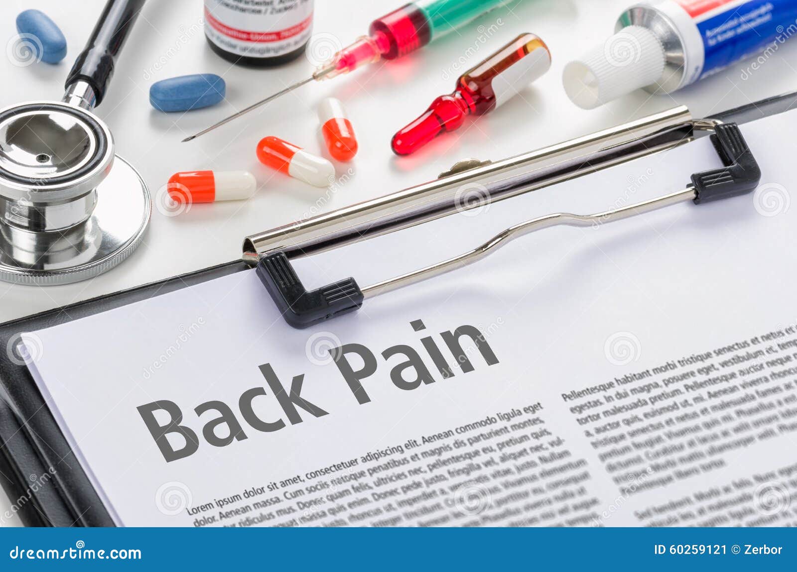 The diagnosis Back Pain stock image. Image of patient - 60259121