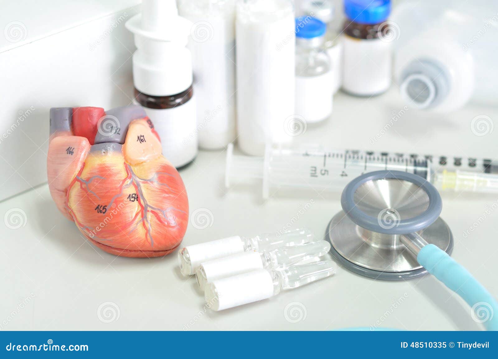 Diagnosis of human heart stock image. Image of human - 48510335