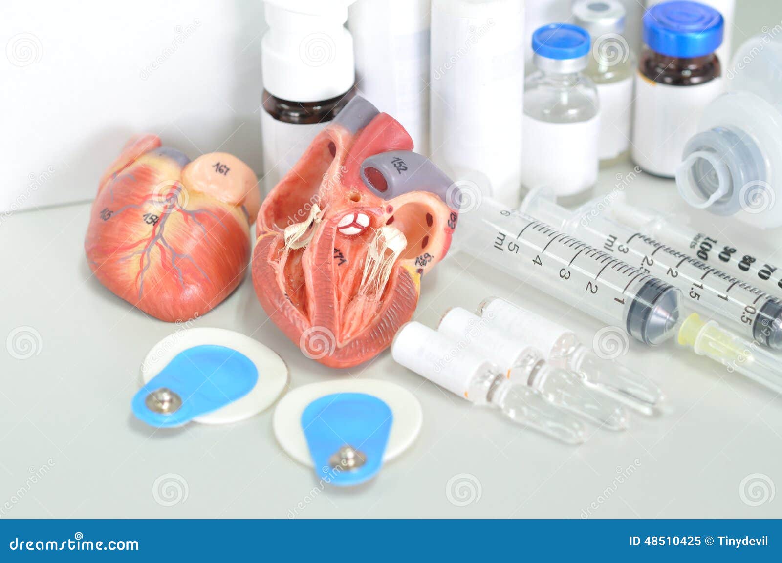 Diagnosis of human heart stock image. Image of equipment - 48510425