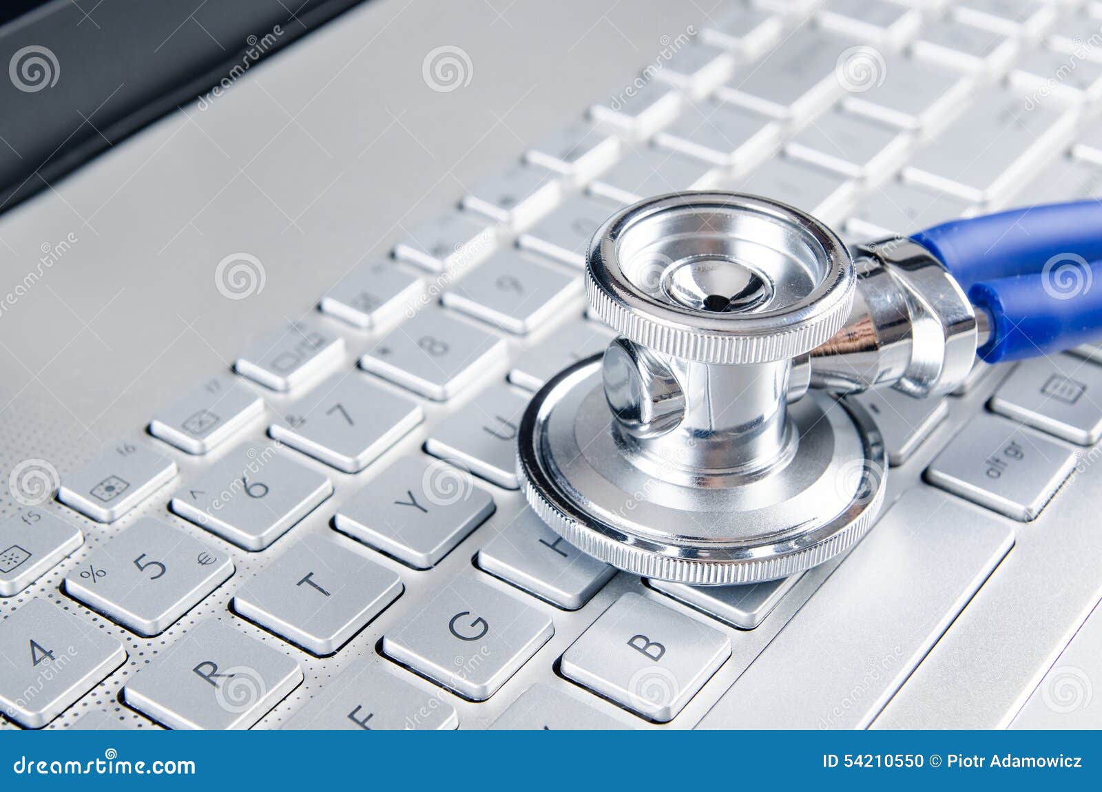 Diagnosis and Repair of Computers. Stock Photo - Image of heart ...