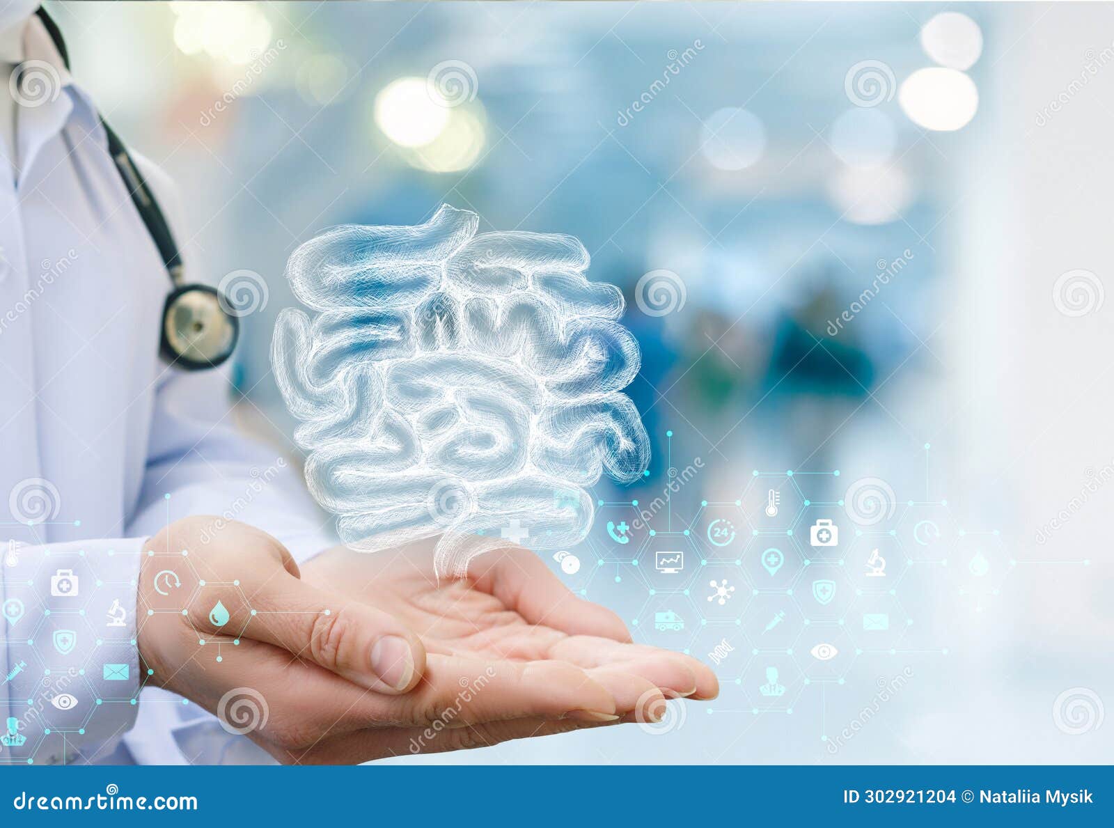 Diagnosis and Treatment of the Digestive System Stock Photo - Image of ...