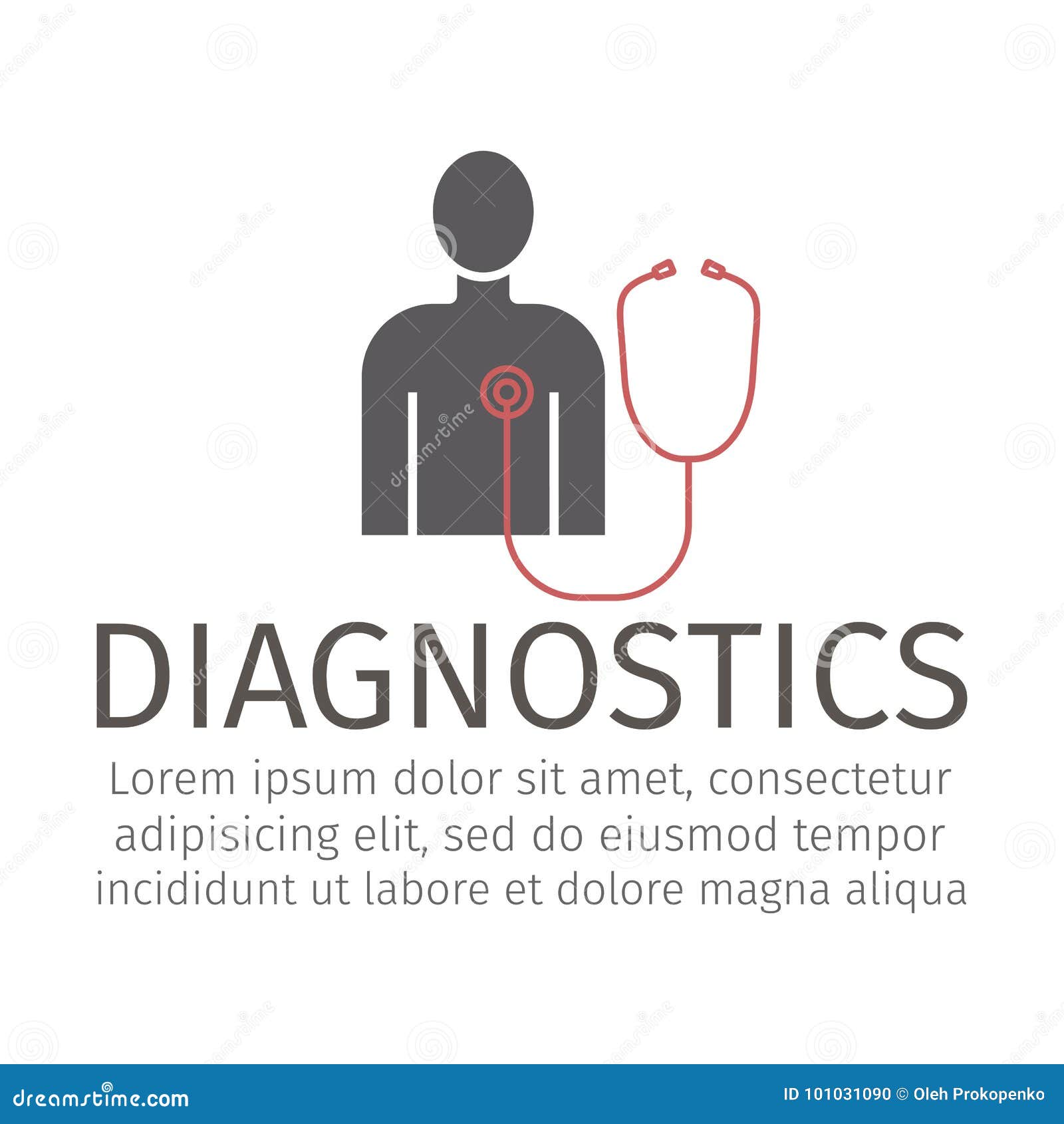 Diagnostic Icon. Vector Sign Stock Vector - Illustration of graphic ...