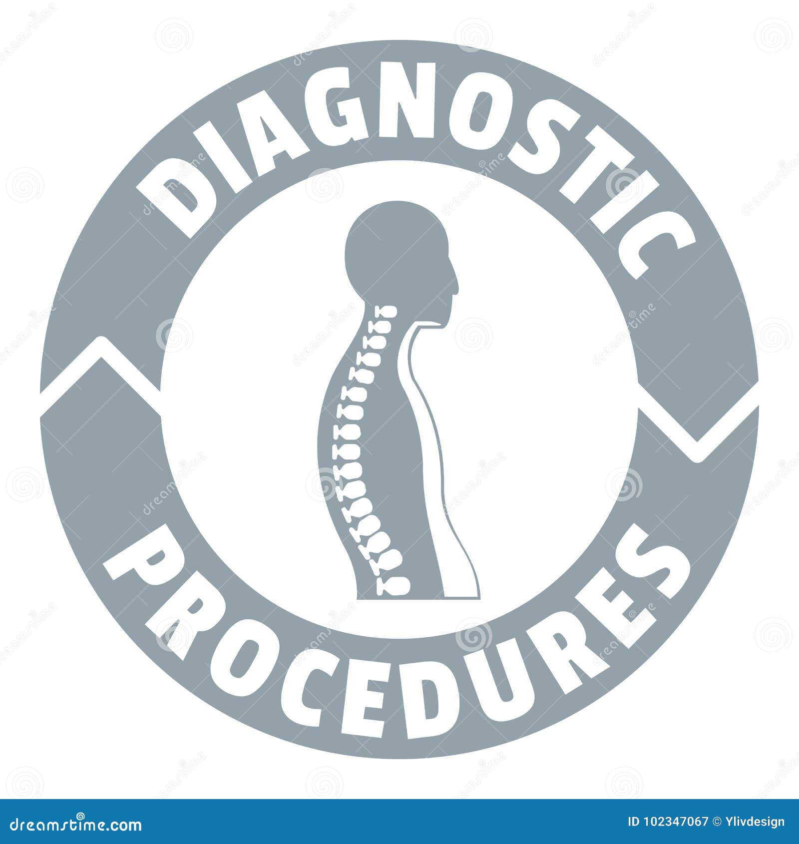 Diagnostic Procedures Logo, Simple Gray Style Stock Vector ...