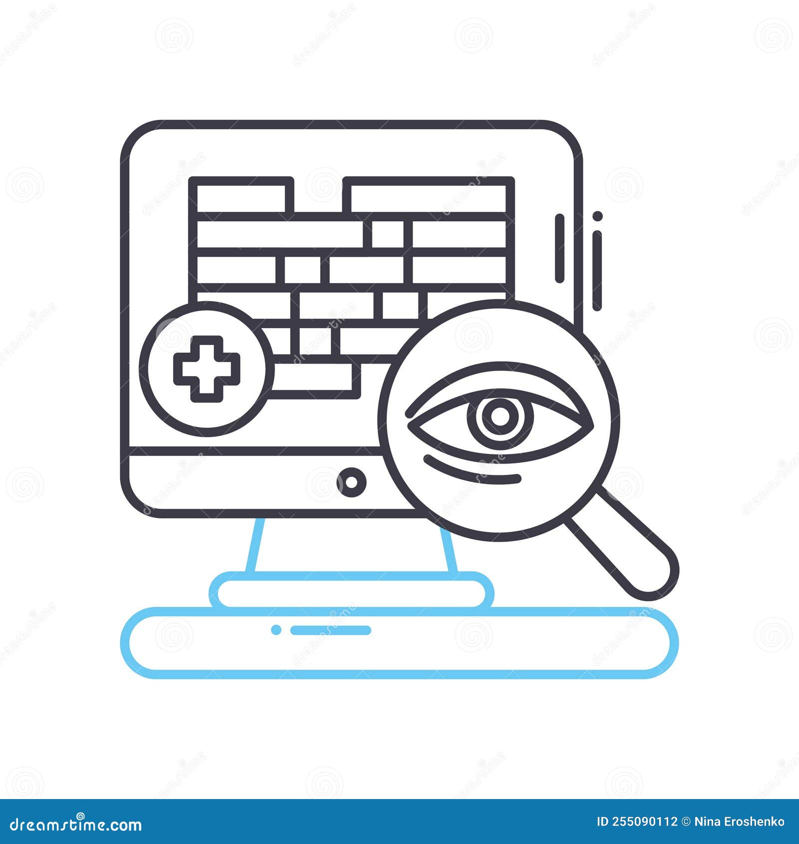 Diagnostics Line Icon, Outline Symbol, Vector Illustration, Concept ...