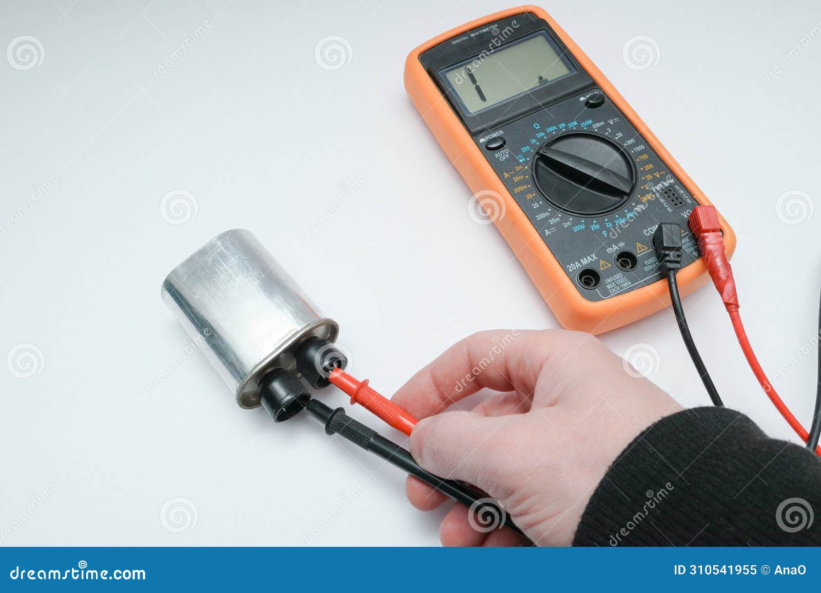 Diagnostics Repair of Microwave Oven. the Hands of the Master Checking ...
