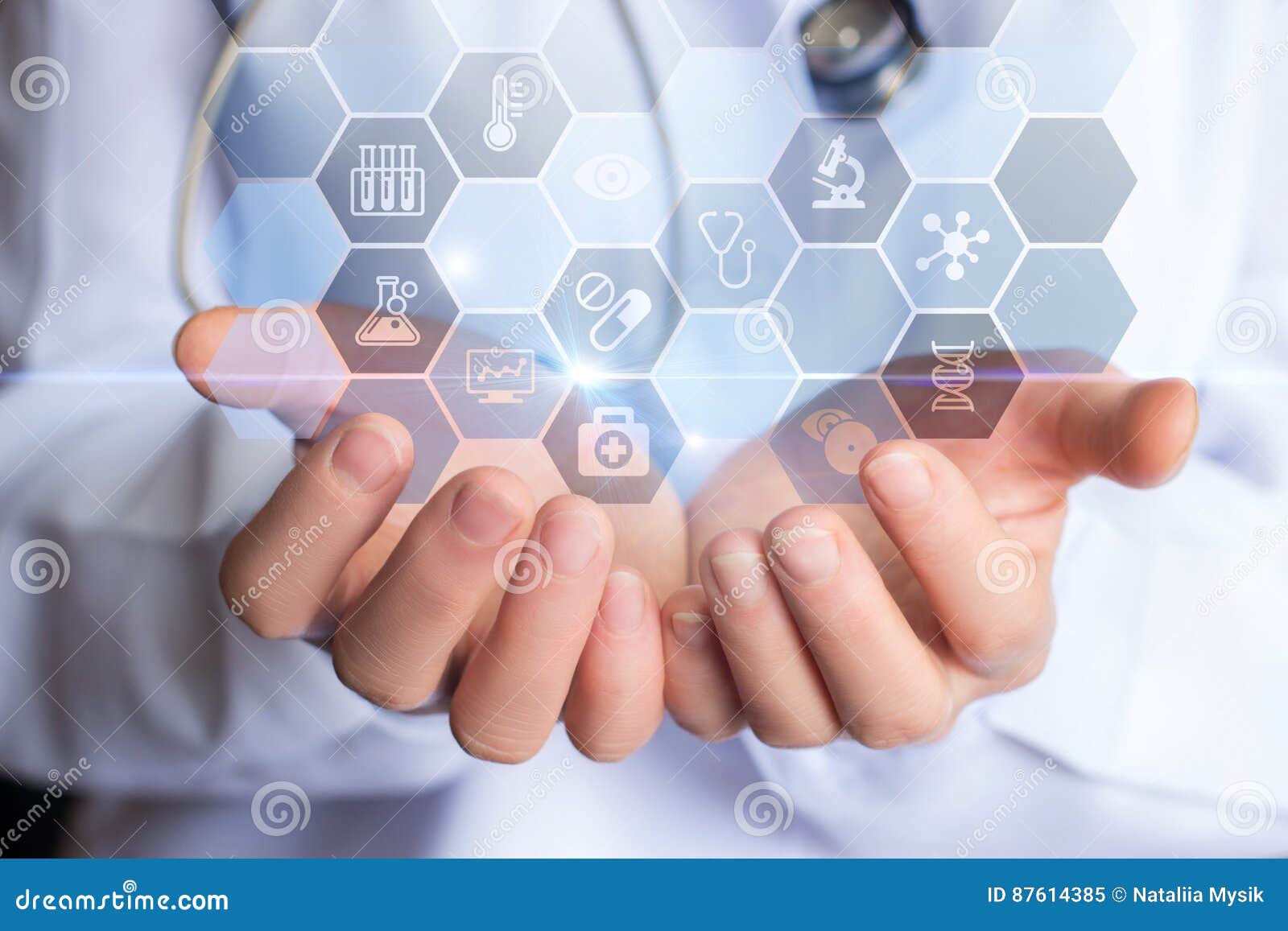 Diagnostics and Testing in the Clinic. Stock Image - Image of ...