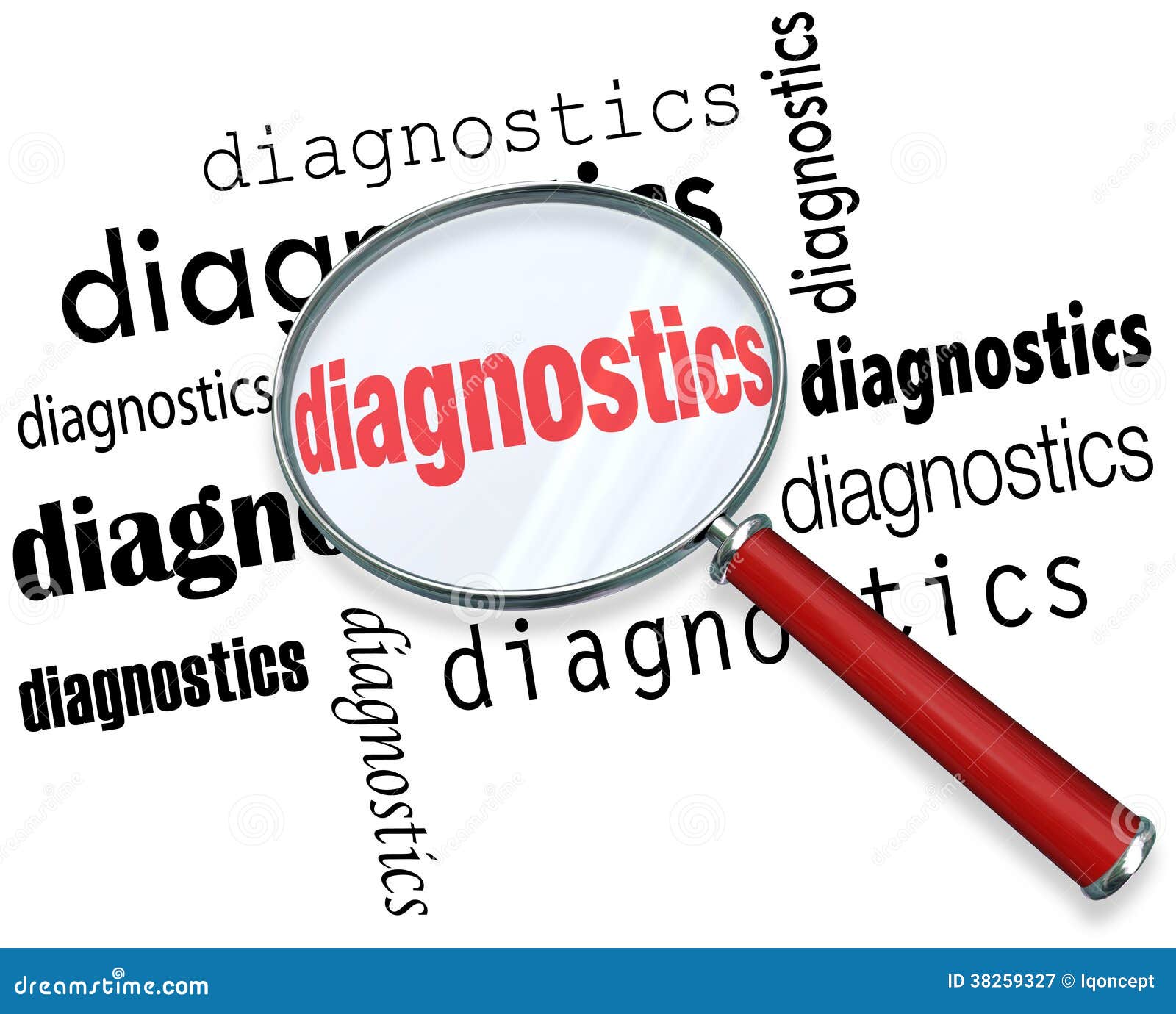 Diagnostics Word Magnifying Glass Finding Solution Problem Data Stock ... Diagnostics Word Magnifying Glass Finding Solution Problem Data Stock ...