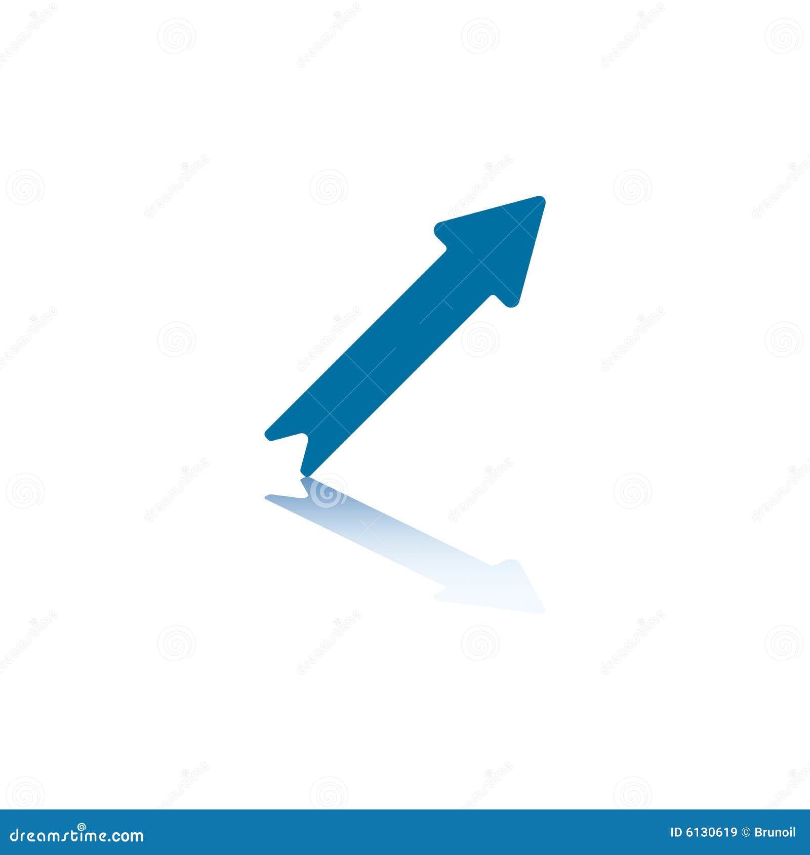 Diagonal Arrow Icon. Resize Cursor In Black Line Style Vector ...