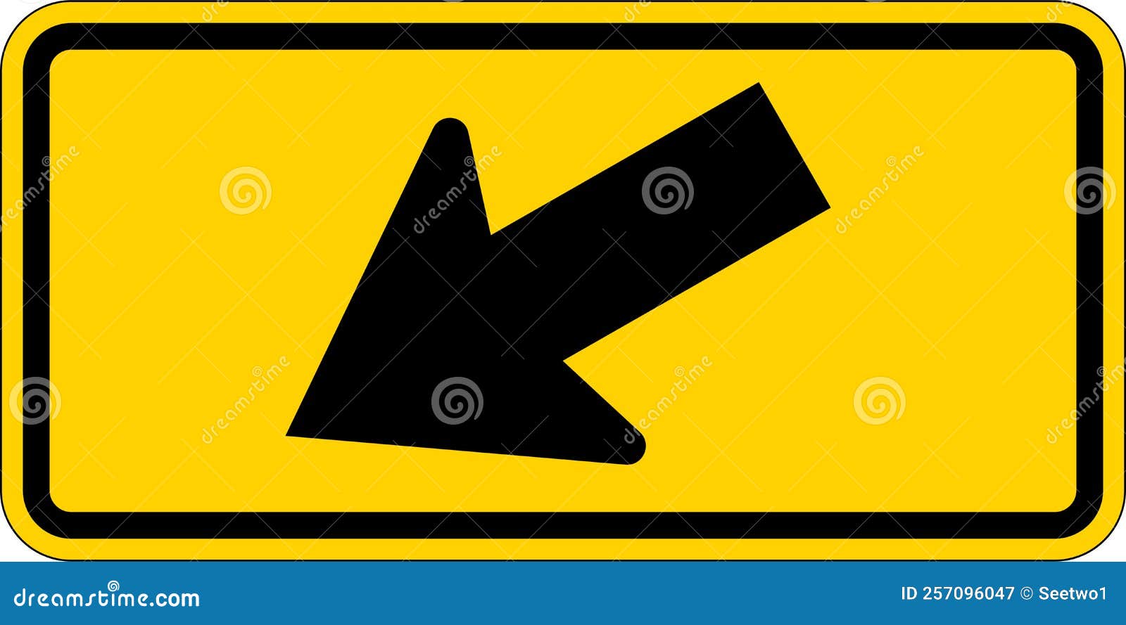 Diagonal Arrow Icon. Resize Cursor In Black Line Style Vector ...