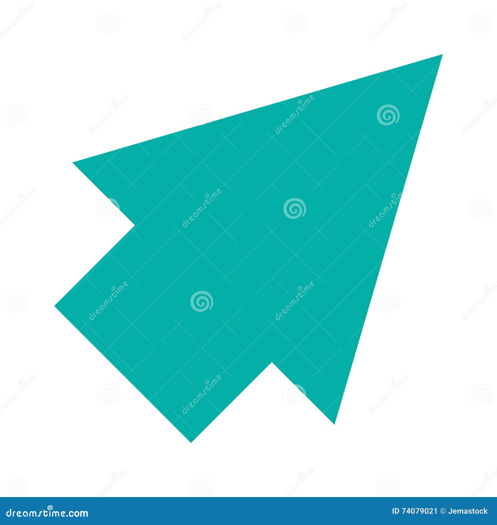Diagonal Arrow Pointing Up Icon Stock Illustration - Illustration of ...