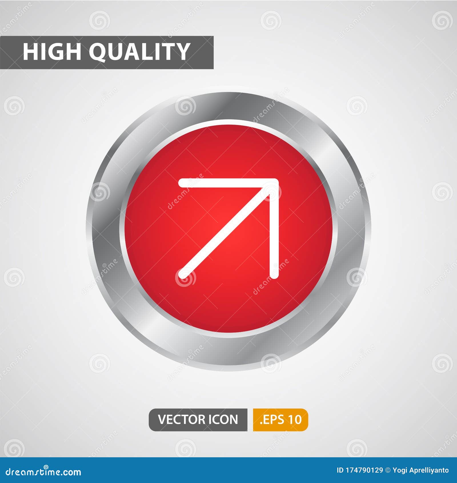 Diagonal Arrow. Arrow Sign for Your Web Site Design, Logo, App, UI ...