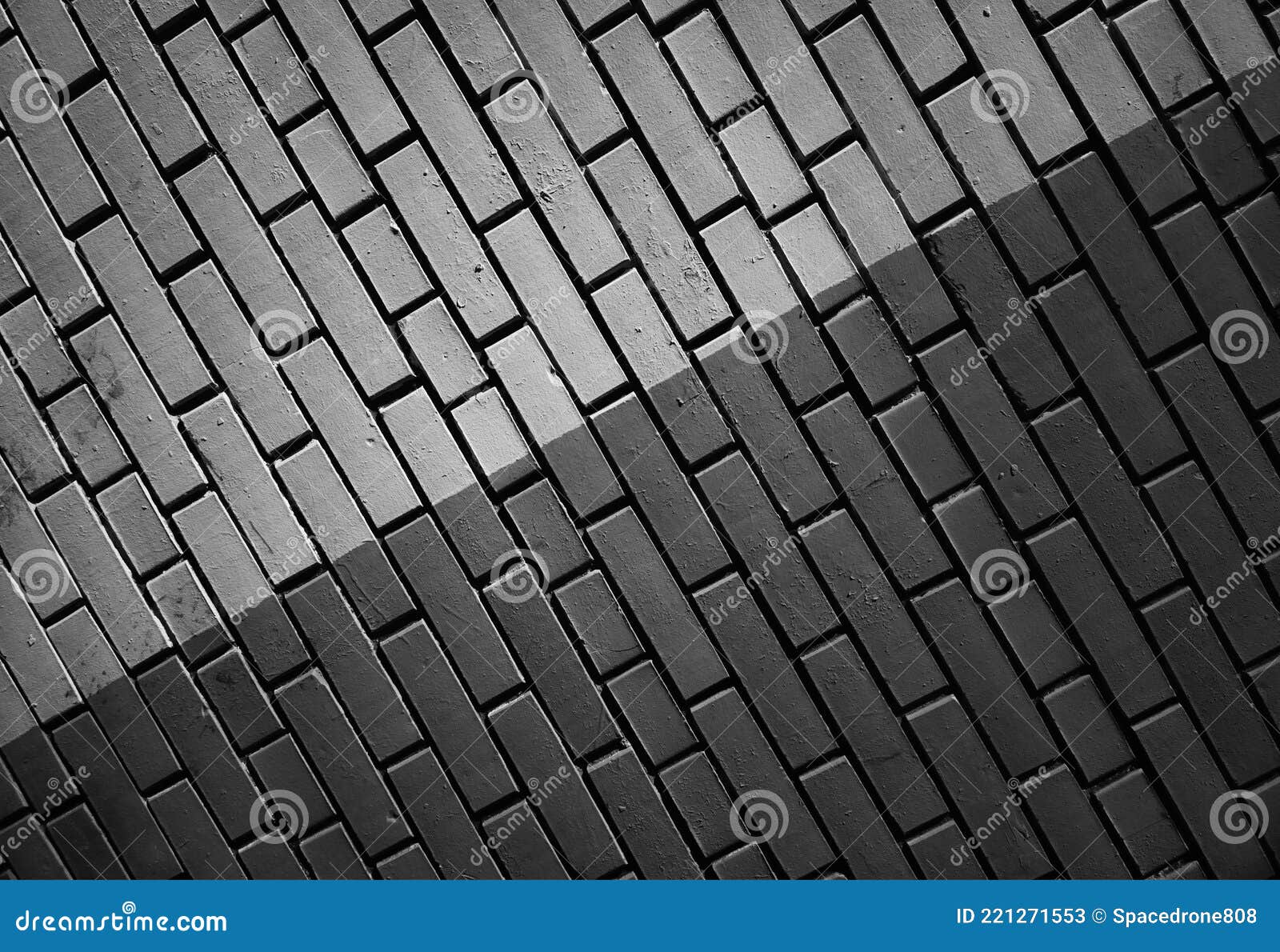 Diagonal Black & White Brick Wall Backdrop Stock Image - Image of vivid ...