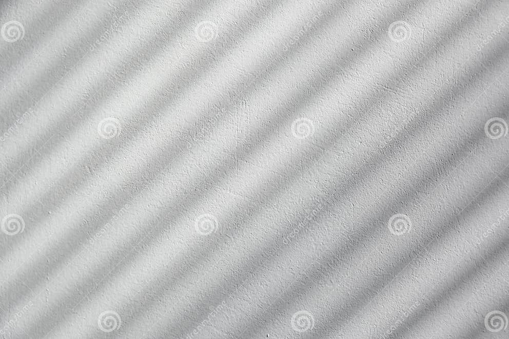 Diagonal Blinds Shadow on a White Plastered Wall, Black and White Style ...