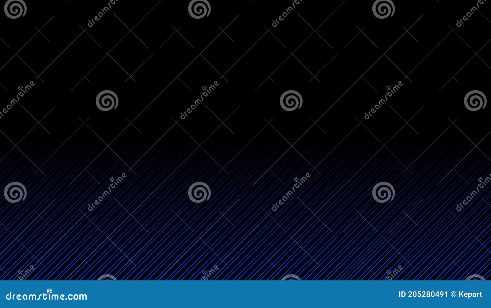 Diagonal Blue Gradient Stripes on Black Background Template Stock ...
