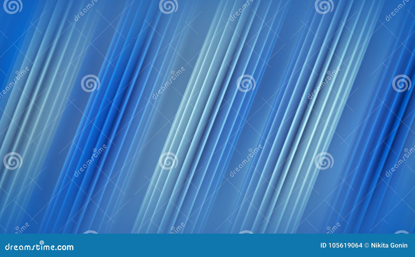 Diagonal Blue Lines Abstract 3D Rendering Stock Illustration ...
