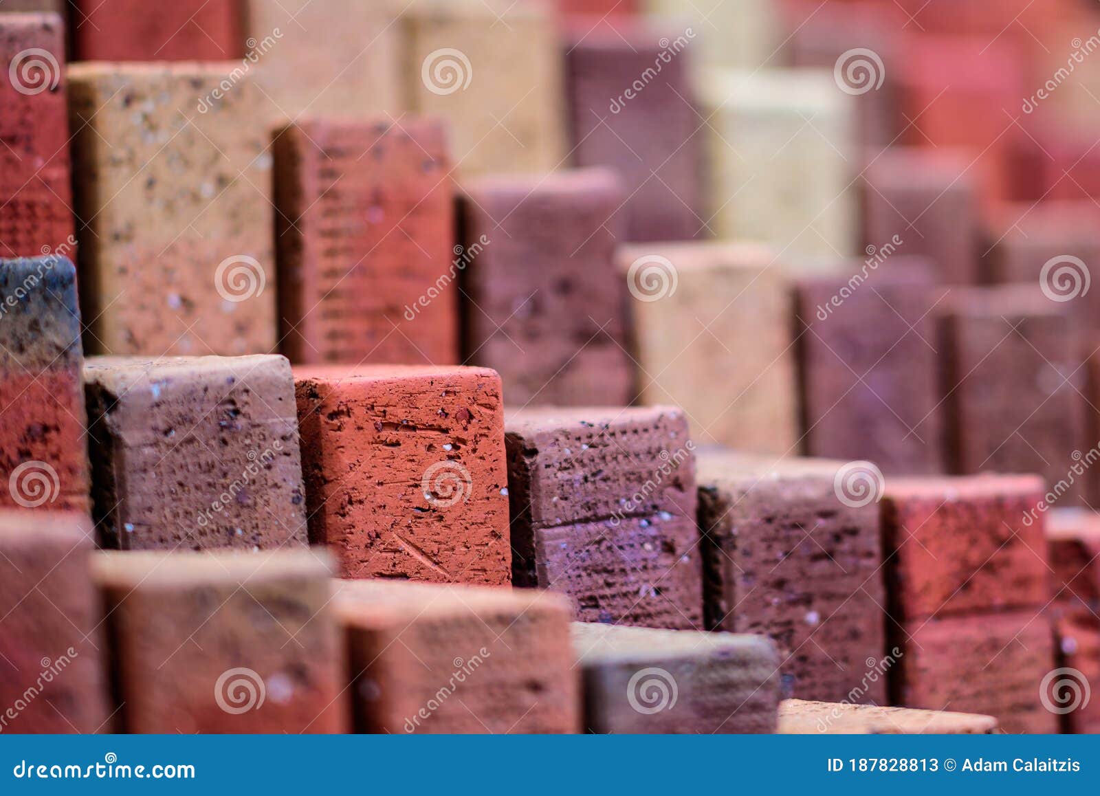 Diagonal Brick Pattern stock image. Image of architecture - 187828813