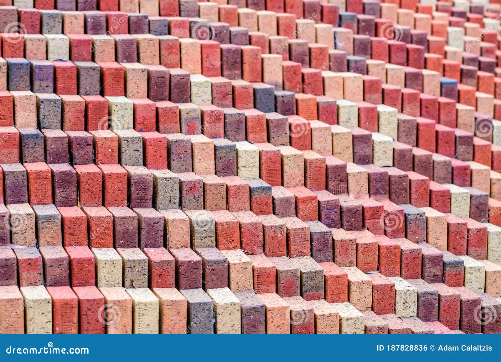 Diagonal Brick Pattern stock photo. Image of brick, cracked - 187828836