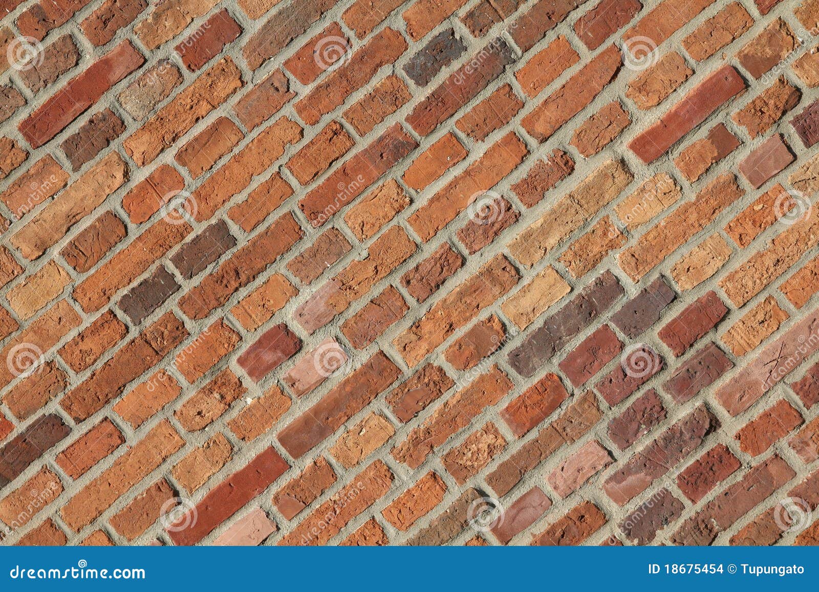 Diagonal bricks stock photo. Image of abstract, flat - 18675454
