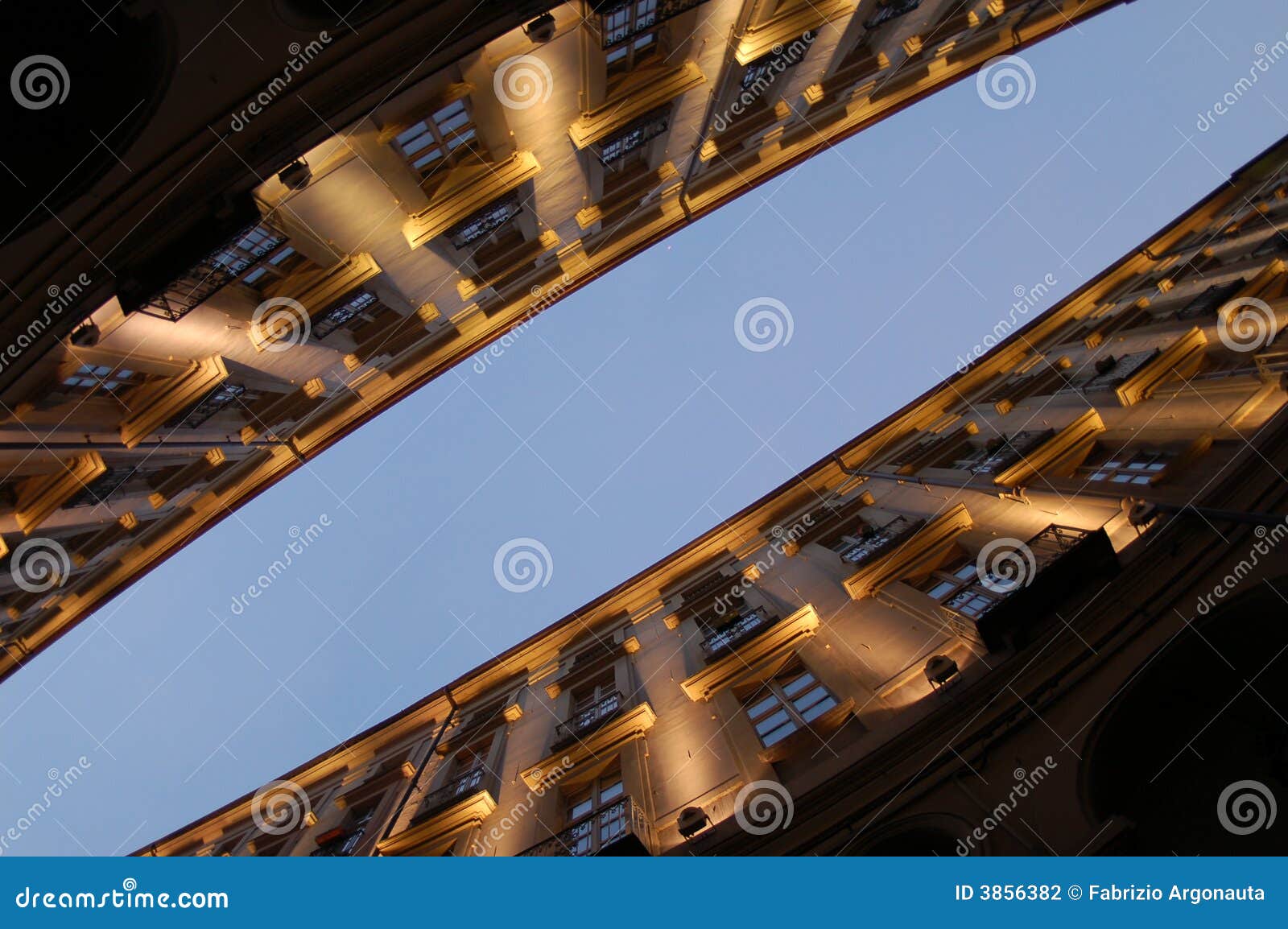 Diagonal Buildings Perspective Stock Photo - Image of history, estate ...
