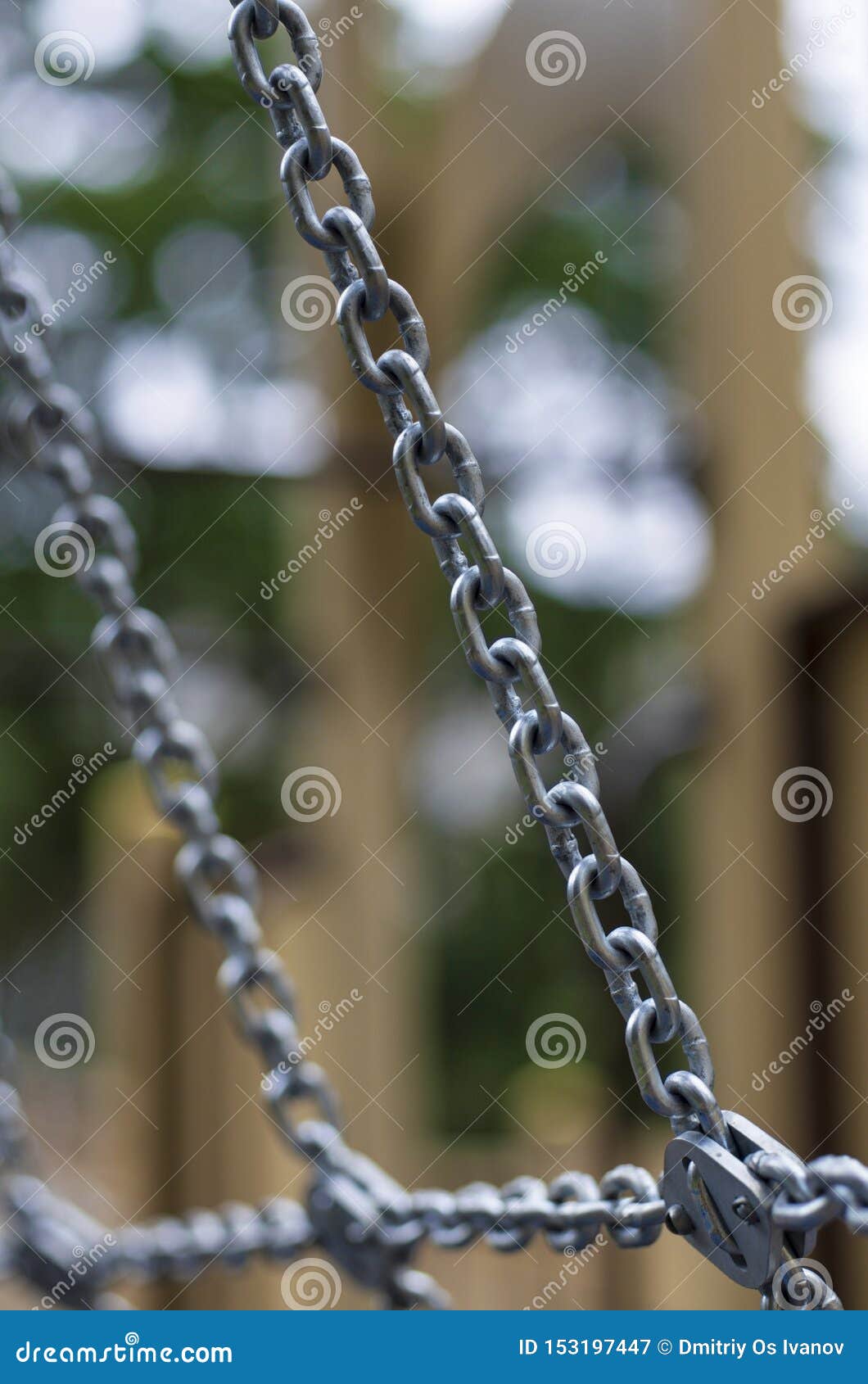 Diagonal Chain with Oval Links Stock Image - Image of links, group ...