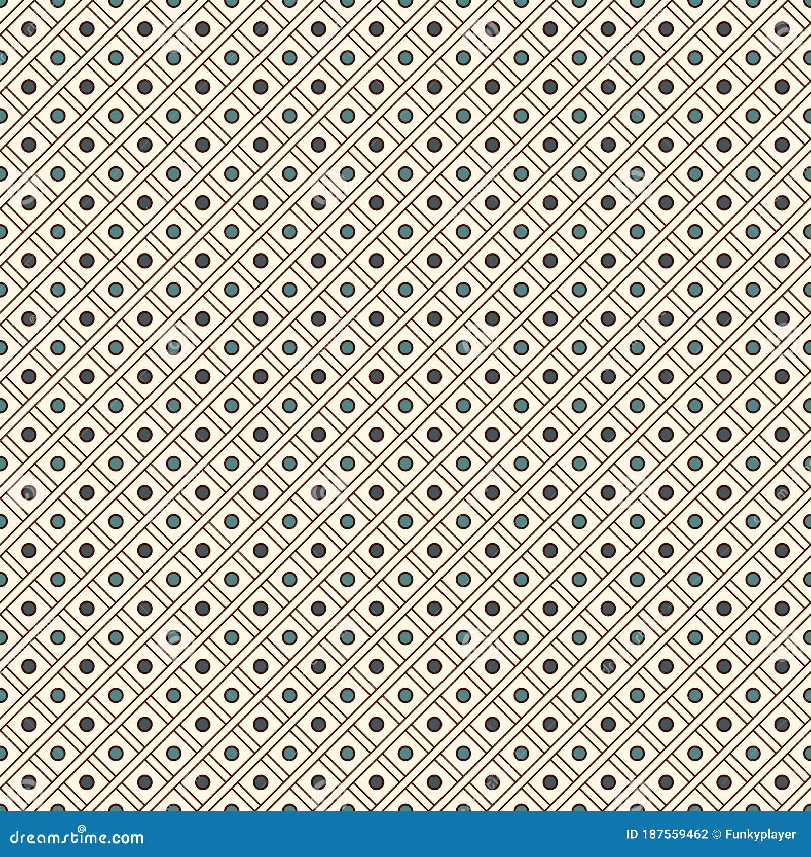 Diagonal Checkered Seamless Pattern. Repeated Diamond Ornamental ...