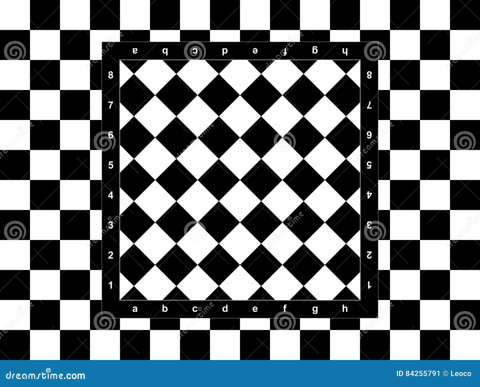 Diagonal chessboard stock illustration. Illustration of checkered ...