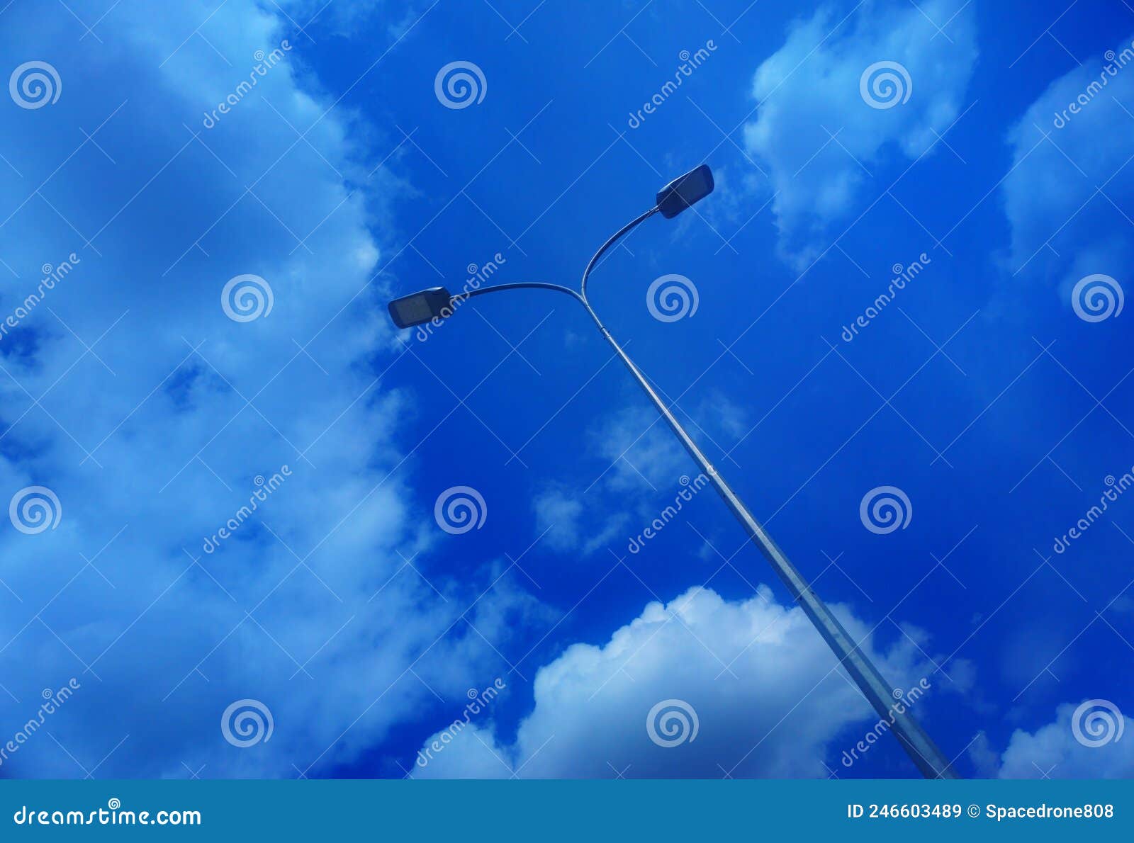 Diagonal City Lamp during Daylight Backdrop Stock Image - Image of ...