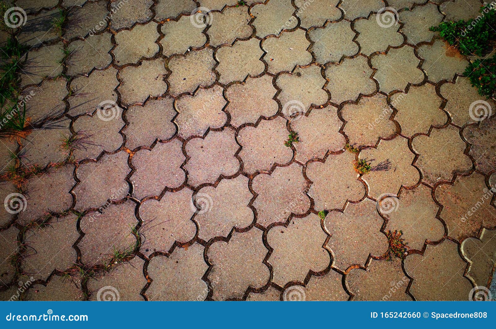 Diagonal Concrete Tiles City Pavement Background Stock Photography ...