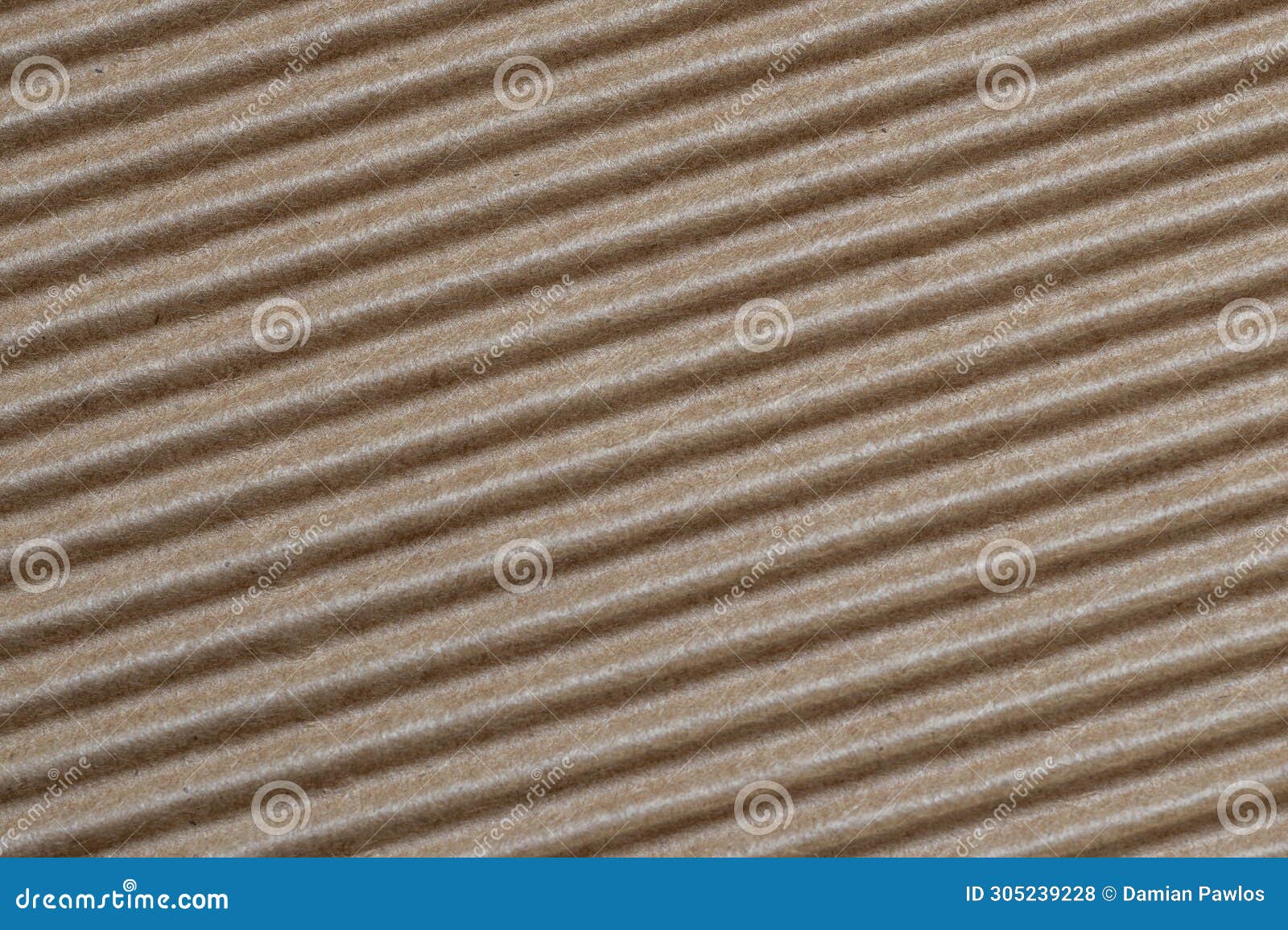 Diagonal Corrugated Cardboard Paper Texture As Background Stock Photo ...